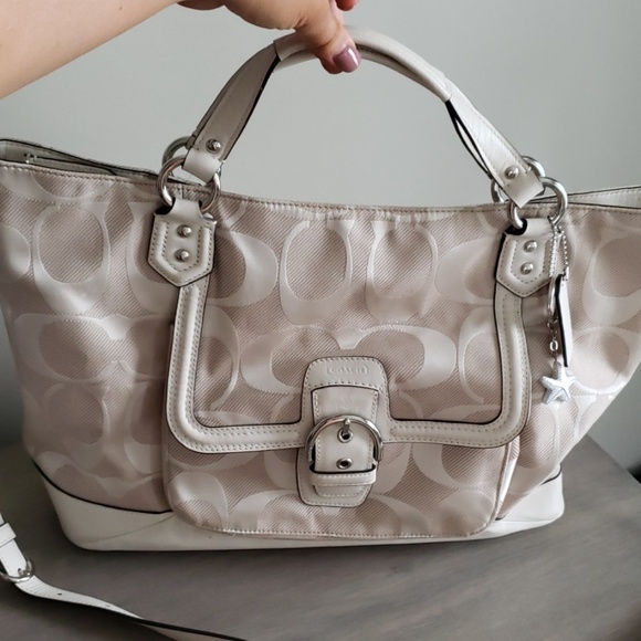 Coach | Bags | Off White Beige Coach Tote Bags | Poshmark